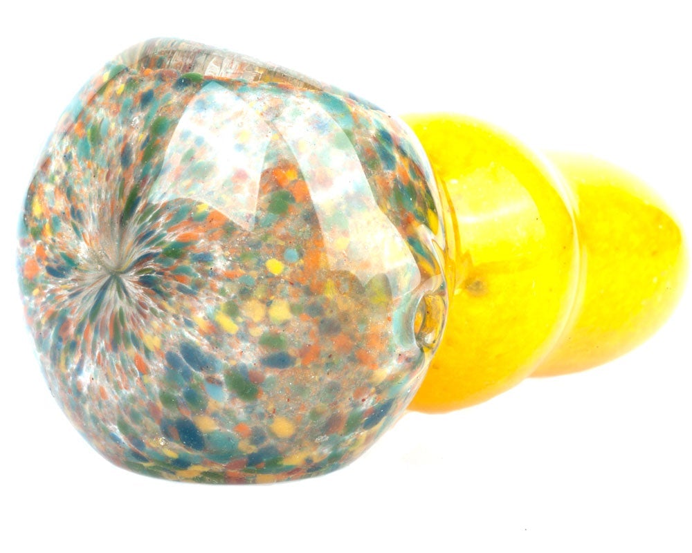 Fritted Pattern Mini Glass Pipe - Puffing Bird Australia