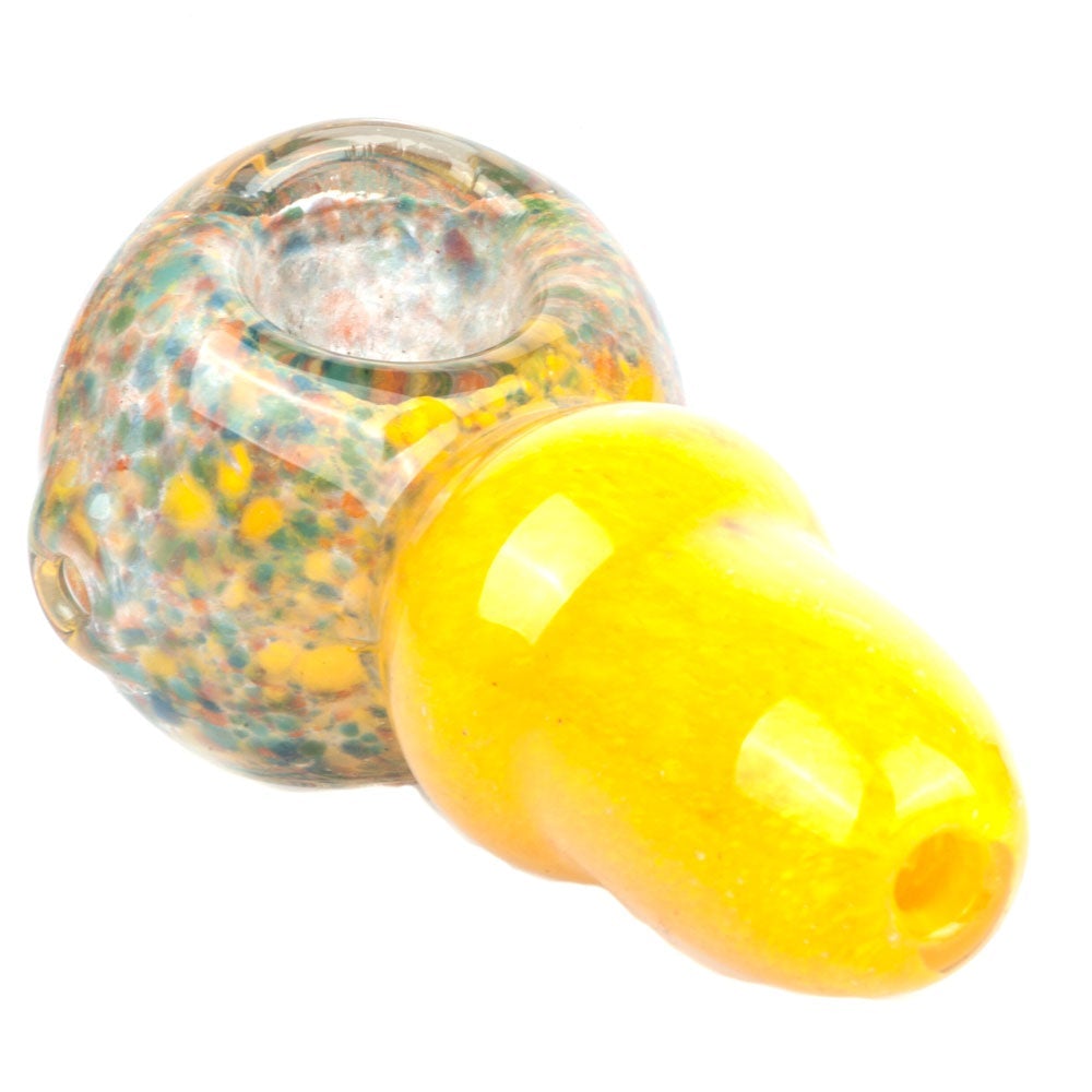 Fritted Pattern Mini Glass Pipe - Puffing Bird Australia